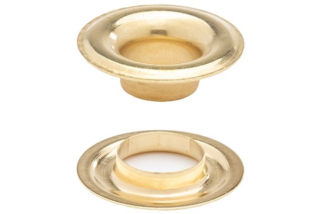 DOT Sheet Metal Grommet with Neck Washer #1 (20-007N150001XG) Brass 9/ ...