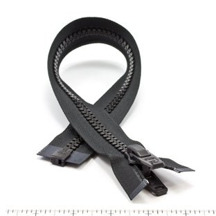 YKK Vislon #10 Separating Zipper AutoLok Double Pull Plastic Slider 18 ...